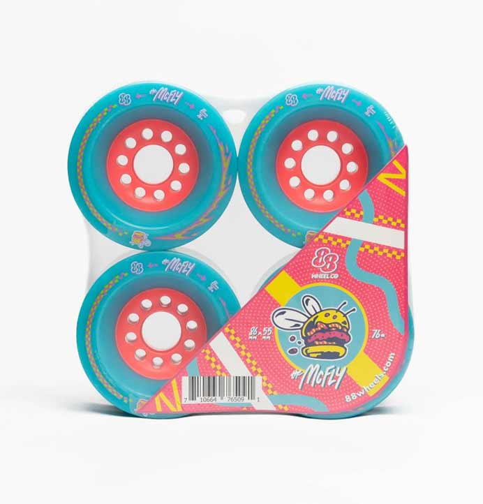 88 Wheels Mcfly Pro 86mm Longboard Wheels [Free UK Shipping]