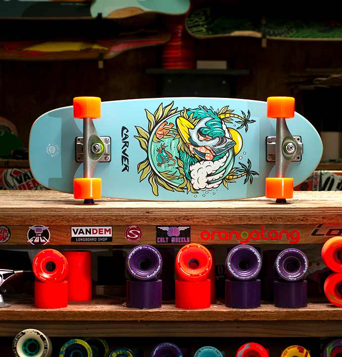 Carver 26" Shark Shredder C5 Surfskate