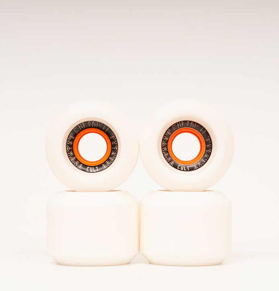 Cult Chronicle 65mm Longboard Wheels White (stoneground) | Buy Now