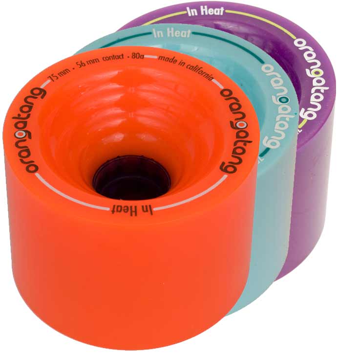 Orangatang In Heat 75mm Longboard Wheels - Choose Durometer